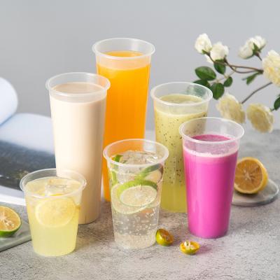 China Bubble Tea Coffee Juice 32oz Disposable Plastic Cup 7oz Pp Cup for sale