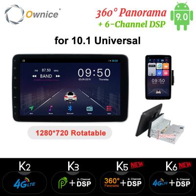China Ownice 1 din 2 din 1280*720  DSP 360 Panorama 4G LTE SPDIF Universal Android 9.0  Car DVD Radio player for sale