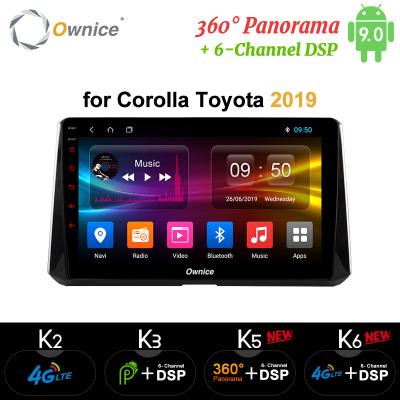 China Ownice Android 9.0 GPS Navi 360 Panorama car DVD radio player for Toyota Corolla 2019 for sale