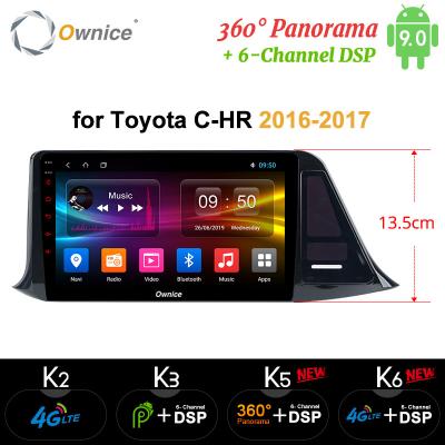 China Ownice Car dvd for Toyota C-HR C HR CHR 2016 2017 K3 K5 K6 Car Android 9.0 Radio Audio GPS Player Navi Stereo Multimedia for sale