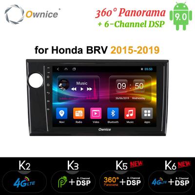 China Ownice k3 k5 k6 Android 9.0 Octa Core Fit HONDA BR-V BRV 2015 - 2019 Car DVD Player Navi GPS Radio 4G LTE for sale