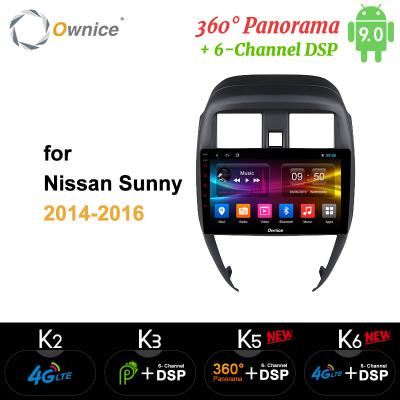 China Ownice k3 k5 k6 8Core Android 9.0 360 Panorama Car Radio GPS Navigation for Nissan Sunny 2014 2015 2016 for sale
