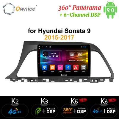 China Ownice Octa Core Android 9.0 Car DVD Player for Hyundai Sonata Gen 9 LF 2015 2016 2017 k3 k5 k6 head units 360 Panorama for sale