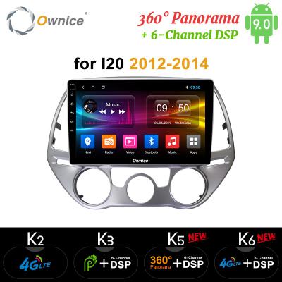 China Ownice K3 K5 K6 4GB+64GB Android9.0 4G LTE DSP Car DVD Radio for Hyundai I20 i-20 2012 2013 2014 360 Panorama for sale