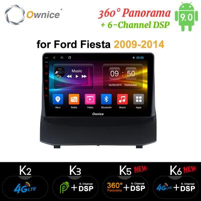 China Ownice Android 9.0 Car Radio Stereo k3 k5 k6 for Ford Fiesta 2009 - 2015 Octa Core Car DVD GPS player for sale