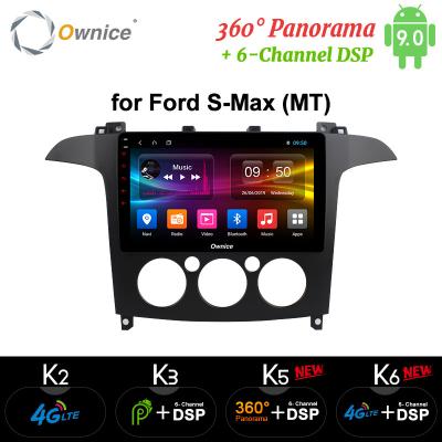 China Ownice Android 9.0 DSP 4G LTE SPDIF k3 k5 k6 Car Radio for Ford S-Max 2007 2008 Octa Core Car DVD GPS Navi Player for sale