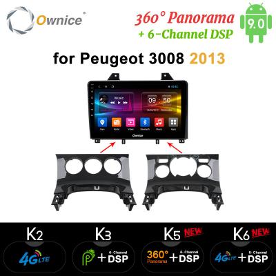 China Ownice Octa 8 Core Android 9.0 DVD player Headunit Audio Navi k3 k5 k6 for Peugeot 3008 2010 2011 2012 2013 for sale