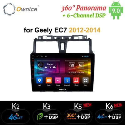 China Ownice K3 K5 K6 Android 9.0 360 Panorama Car Radio Audio dvd player for Geely EC7 2014 2015 2016 for sale