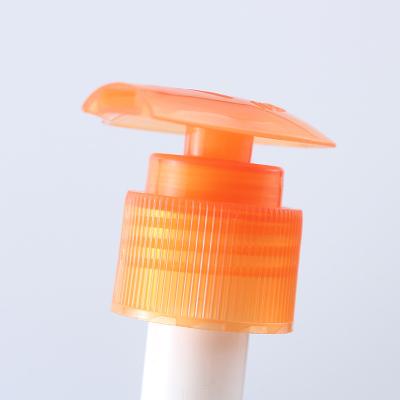 Cina Bottiglie 24/410 Pompa di lozione trasparente Dispensatore di sapone di plastica a schiuma con tappo a cappello in vendita