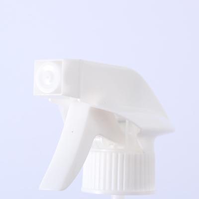Cina Tappo di bottiglia non versamento pompa di plastica bianca innesco spruzzatore bottiglia per la pulizia in vendita