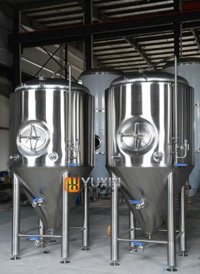 China stainless steel jacketed cone bottom fermentation tanks 1000l for sale