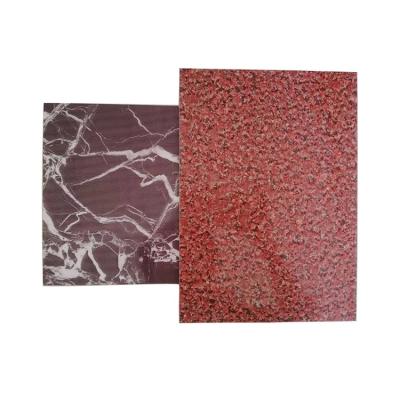 China Panela de plástico de alumínio de granito de cor mármore resistente ao fogo de grau A2 de alto brilho à venda