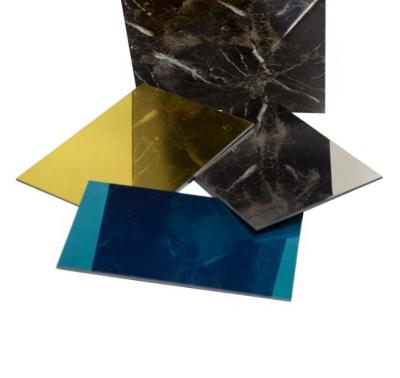 China Beschermingsfilmbestendige aluminiumcomposite buitenwandpanelen voor gebouwen Te koop