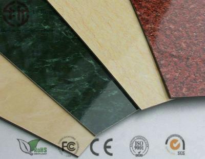 China Beschermingsfilmbestendige aluminiumcomposite buitenwandpanelen voor gebouwen Te koop