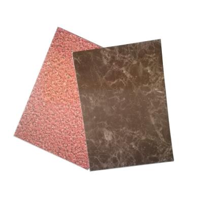 China Moderno design Lehua Marble Padrão Cinza Alumínio Plástico Composite ACP Folha de Film à venda