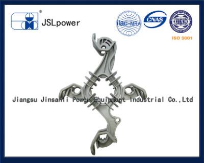 China 15kV Ratchet Lock HDPE Spacers , Composite Polymer Insulator Light Gray Color for sale