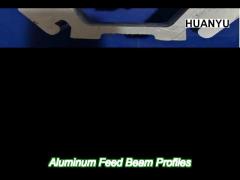 professional aluminium extruded profiles tf500 feed beam 16ft long