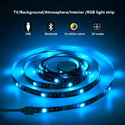Cina Ip20 Led Strip Lights Larghezza 10mm 18 Leds/Meter Bluetooth Music Light Strip in vendita