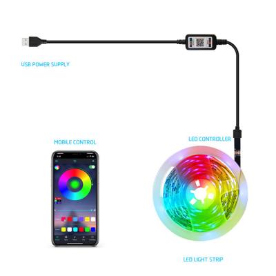 Cina Ip20 Led Strip Lights Larghezza 10mm 18 Leds/Meter Bluetooth Music Light Strip in vendita