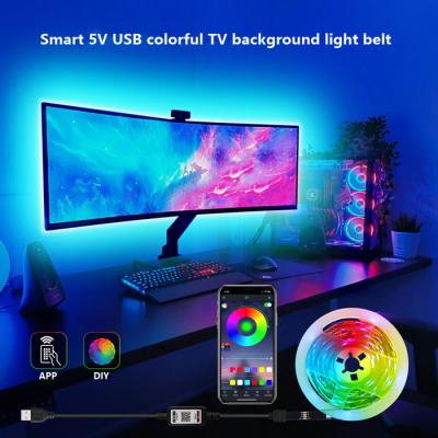 Cina Ip20 Led Strip Lights Larghezza 10mm 18 Leds/Meter Bluetooth Music Light Strip in vendita