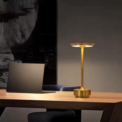 China 5v Rechargeable Led Desk Lamp Touch Switch 2000mAh With Three Color Dimming for sale