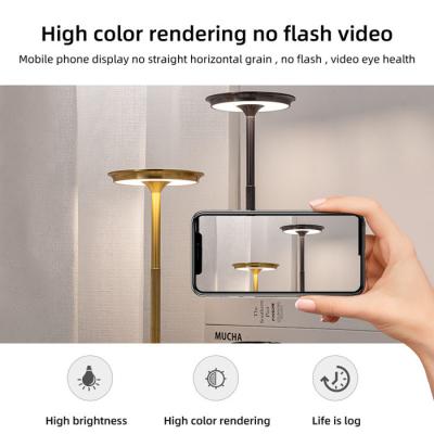 China 5v Rechargeable Led Desk Lamp Touch Switch 2000mAh With Three Color Dimming for sale