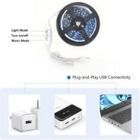 China Dc 5v Bluetooth App Rgb Led Controller With Brightness Adjustment And Microphone for sale