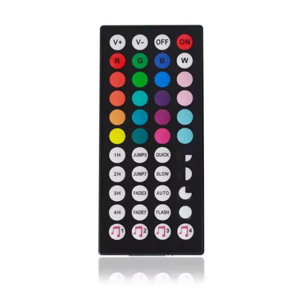 4Pin RGB Light Strip Controller Ευφυής μουσική Bluetooth 44κλειδί τηλεχειριστήριο