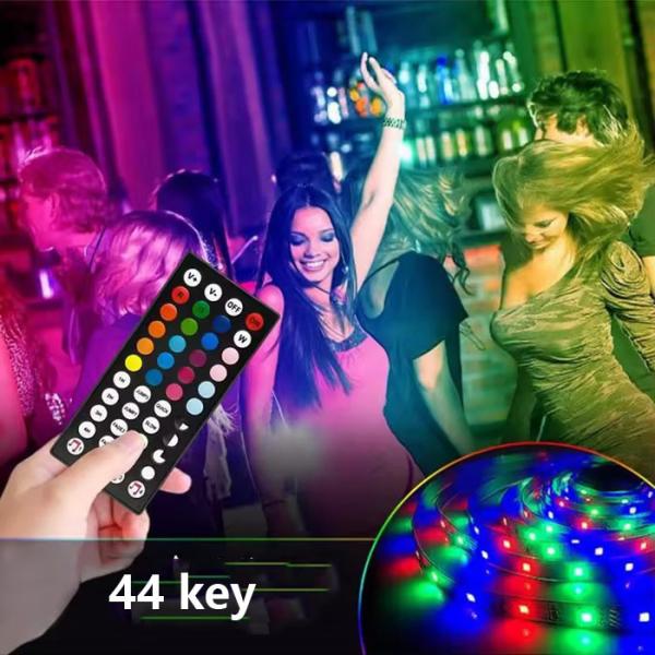4Pin RGB Light Strip Controller Ευφυής μουσική Bluetooth 44κλειδί τηλεχειριστήριο