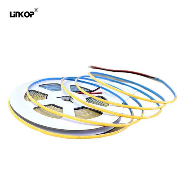 Quality Single Color Ultra Narrow Cob Led Strip 12v 384leds/M 3mm for Diy Projects for sale