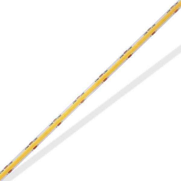 Quality 12w/M Cob Led Light Strip Adjustable 24v 400 Leds/M 5mm Single Color for sale
