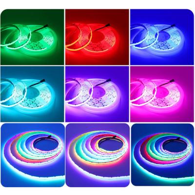 Cina RGB Cri 90 24v Cob Led Strip indirizzabile 180° angolo di raggione di 720 Leds/M in vendita