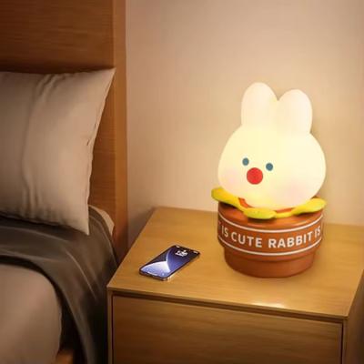 Cina Silicone Bambini LED Dormitorio Dimming Luce notturna Timed Sleep Usb ricaricabile in vendita