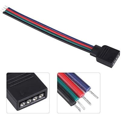 China 4 pinos LED Light Strip Connector 5v 12v 24v Ip20 10mm Para Iluminação LED Rgb à venda