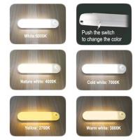 China Rechargeable Lithium Battery Led Motion Sensor Light Dimmable Cabinet Light for sale