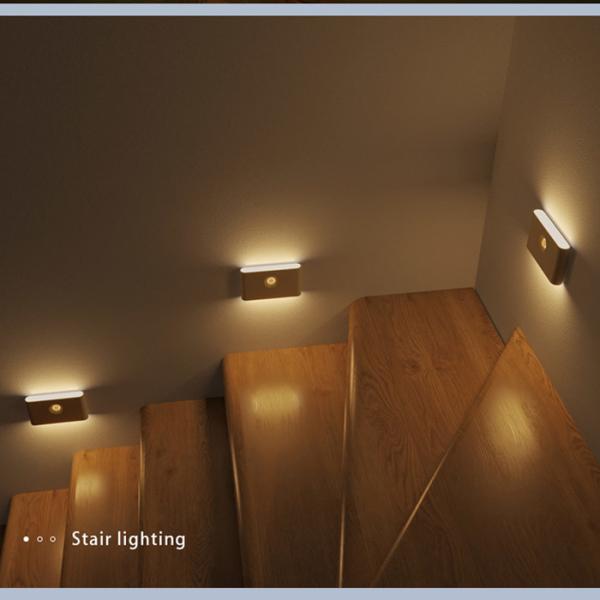 Quality Pir Motion Sensor Night Light For Indoor Led Tri Color Dimming Sensing Light for sale