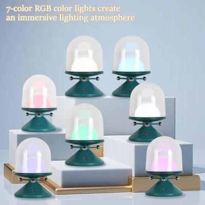 China Ufo Shaped Led Desk Lamp With Three Color Dimming Touch Sensitive Night Light for sale