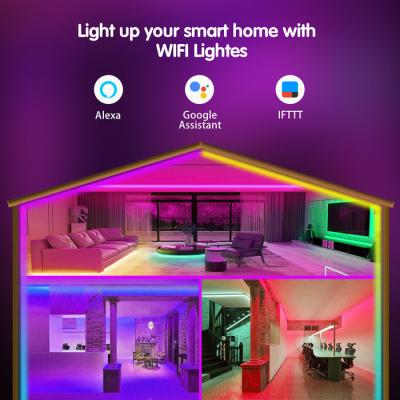 China Flexible LED-Bandleuchten DC12V mit RGB-Farbe und Smart Music-Funktion zu verkaufen
