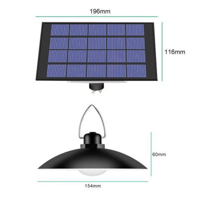 China Induction Led Solar Chandelier Waterproof for Outdoor Home Garden Balcony Lights for sale