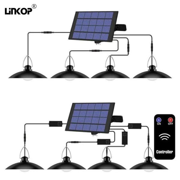 Intelligent Led Solar Lamp Remote Control Warm White Ip67 Easy To Install 15W