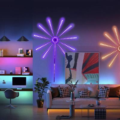 Cina Flexible Led Christmas Lights 5vusb Addressable Firework Lights With Rgb Ic For Indoor Decoration in vendita