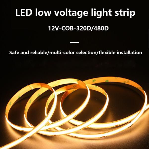 5v Long-lasting Cob Light Strip Width 3mm Lifetime 50000 Hours