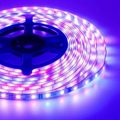 China RGB IC Emitting Color LED Strip Lights 5V Working Voltage 5050 LED Type for sale
