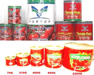 China Factory Price Premium NEW CROP China Canned Tomato Paste (Brix: 18-20%, 22-24%, 26-28%, 28-30%) for sale
