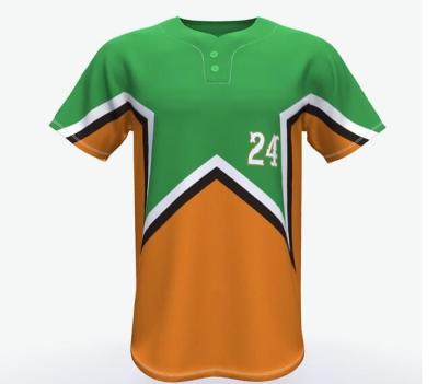 China Made in china Custom team set plain 2 button baseball jersey shirts -6519 for sale