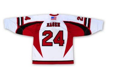 China Wholesale fashion red printing custom long sleeve reversible hockey jersey-6322 for sale