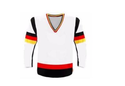 China Made in China fashion selling Wholesale 5XL applique custom cheap hockey jersey-6356 for sale