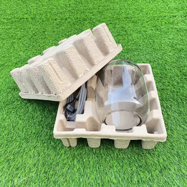 Quality Dry Pressed Paper Inner Tray High Pressure Hot Pressing Molded Pulp Trays for sale