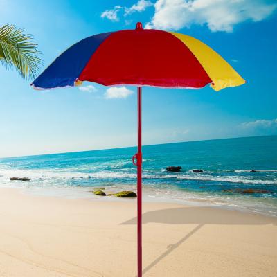 China Sun Parasol, Promotional Beach Umbrella With Logo Custom for sale