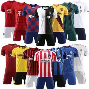 China Hot Sale 100% Polyester Soccer Kits High Quality Soccer Uniforms Printing Football Jersey uniform for sale